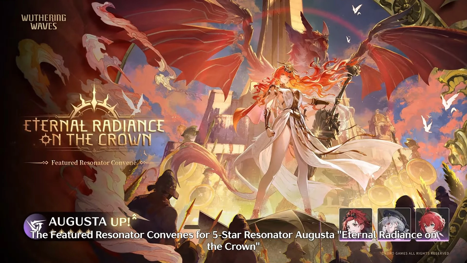 Wuthering Waves 3.0 Mornye, Augusta, and Iuno Banner Countdown
